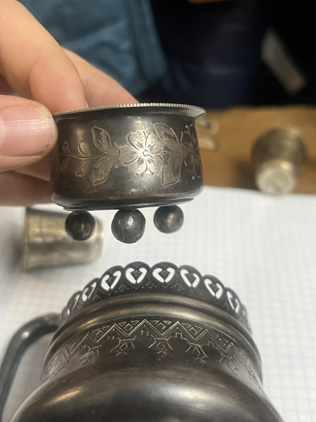 Серебро более ста лет . Полстаканник