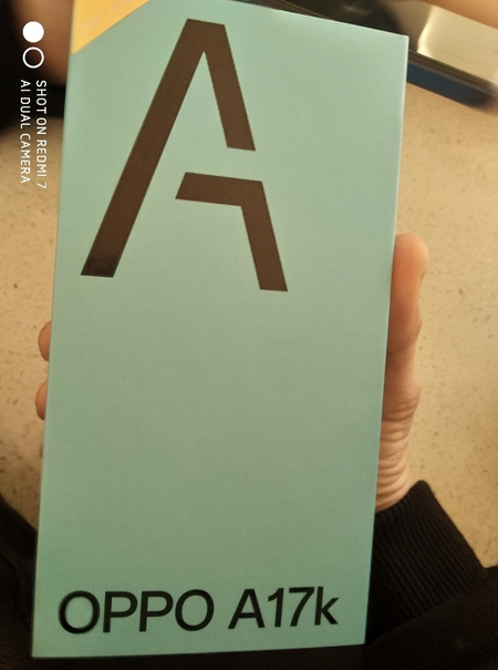Oppo A17k blue grey