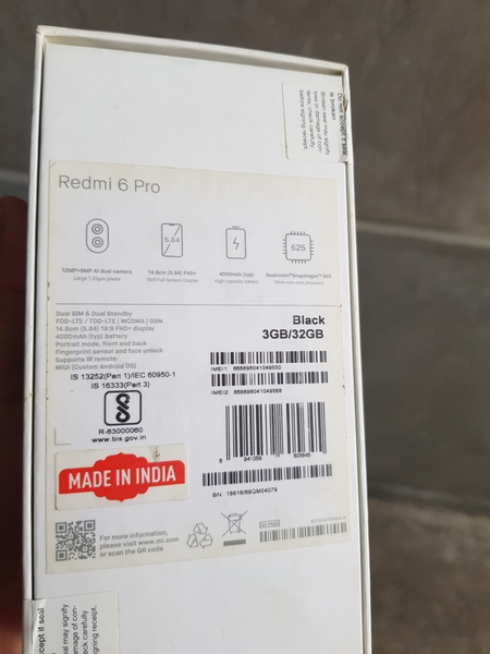 Redmi 6 pro 32gb