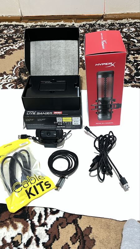 Hyperx.Avermedia.logotech kamera. HDM kabel.perexadnik iphon