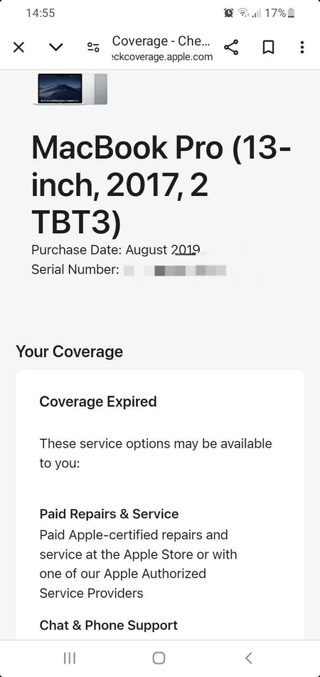MacBook Pro14.1 Intel Core i5