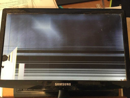 Рабочий 17 дюймовый LCD монитор Samsung