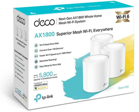 Tp-Link Deco X20(3-штуки) Mesh-система AX1800,Wi-Fi 6