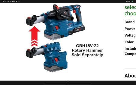 Bosch GBH 185-li, GDE12, GWS 18v-10