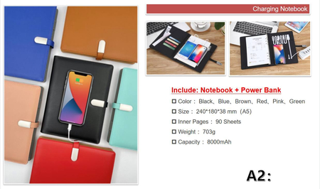 Powerbank-blaknot fleshka, zaryatka