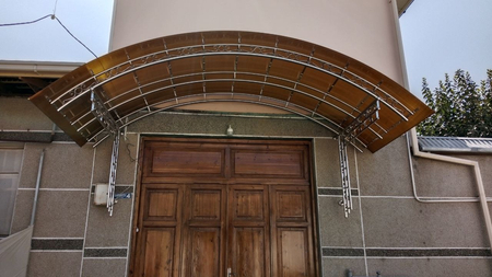Козырёк из нержавейки