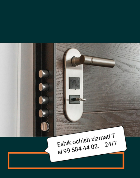 Eshik ochish zamok oʻrnatish va tamirlash