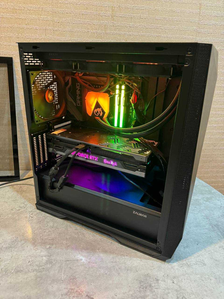 Монтажный мощный игровой компьютер 13900k rtx 4070 ti ddr5 + монитор
