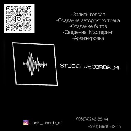 Студия звукозаписи в Самарканде / ovoz yozish studiyasi