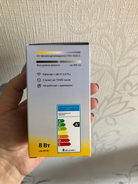 Умная лампочка от Алисы