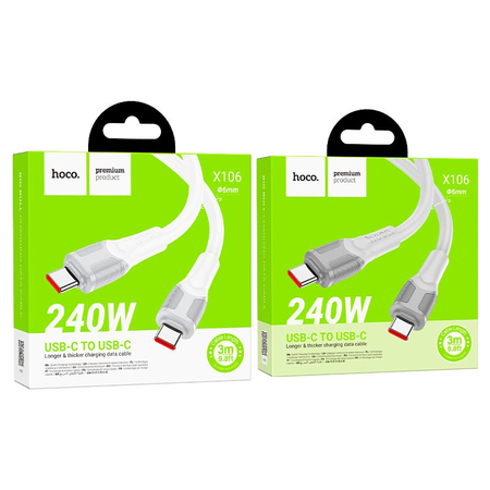 Hoco X106 Big Bull Cable Type-C to Type-C PD 240W fast charge