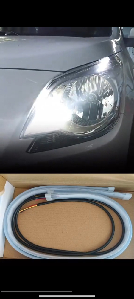 Avtomobil faralari uchun svetodiodli LED tasma, 60 sm, 1 juft\\n\\nAvtomob