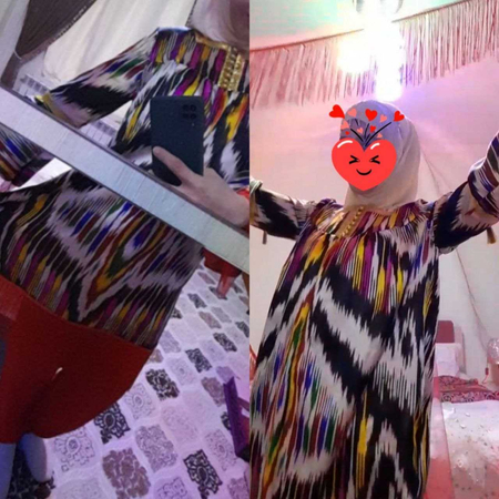 Янги келинча кийимлар сотилади.