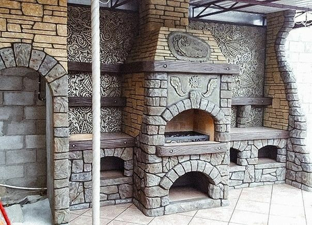 Профессиональная кладка барбекю камина печи очагов и их облицовка.