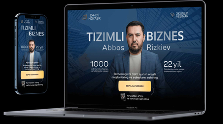 Web Sayt  / Landing Page / Sayt vizitka/ / Tilda (3-kun ichida)