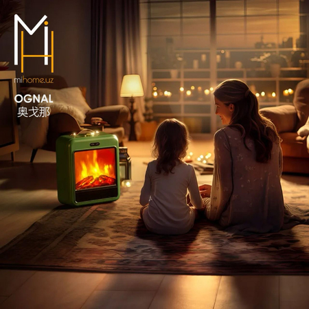 Портативный обогреватель с 3D эффектом пламени Xiaomi