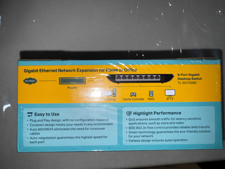 TP Link TL-SG1008D 8-портовый гигабитный настольный коммутатор