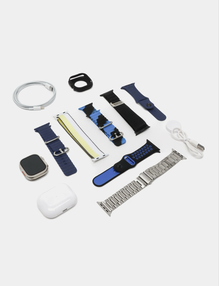 Smart watch 7 xil remeshok+bonus Air pods pro+m10 bluetooth naushnik
