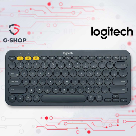 Офисная беспроводная компактная клавиатура Logitech K380 Black RU