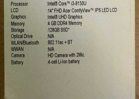 Ноутбук Acer Swift 3