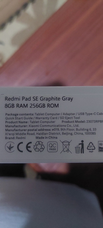 Планшет Redmi Pad SE 8+3/256GB как новый за 140 у.е!