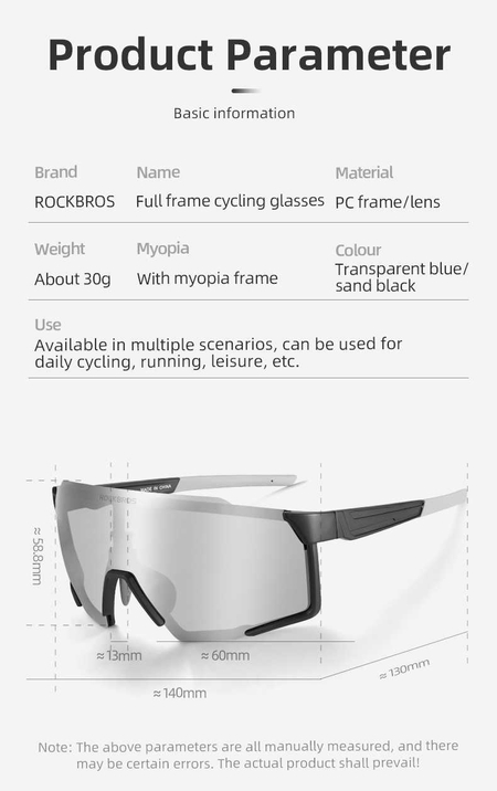 ROCKBROS Cycling Glasses Polarized - polaroid velosiped ko'zoynagi