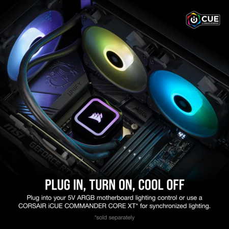Водяное охлаждение Corsair ICUE H100X RGB ELITE