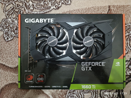 Продам свою gigabyte GTX 1660 ti состояние идеал.