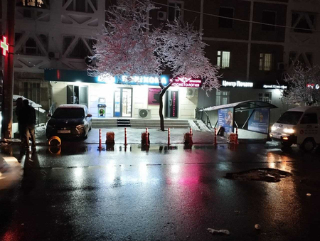 Парковочный барьер для автостоянок,