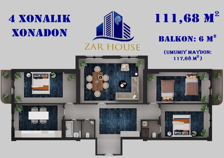 Zarhouse Olmaliq yangi uylar