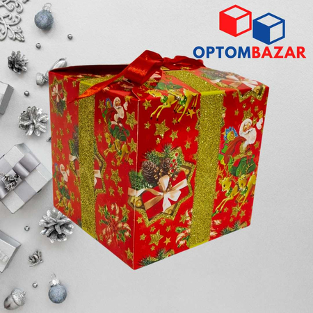Yangi yil sovg\\\'asi uchun mo\\\'ljallangan, karton karobka optom