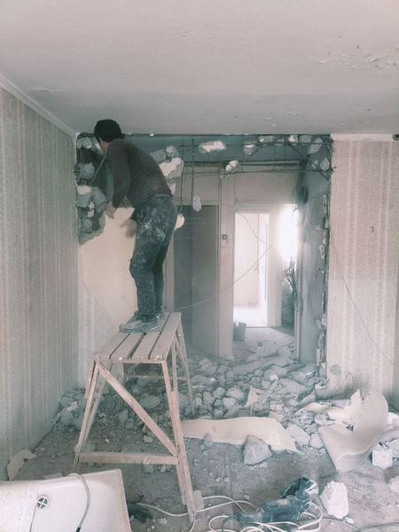 Beton teshish buzush tiranshe qazish eshik ochish