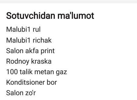Nexia 2 oq rang sotiladi