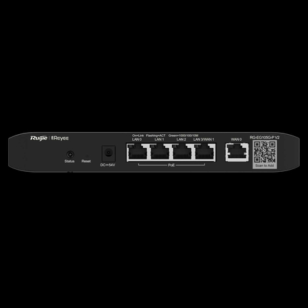 PoE-маршрутизатор с облачным управлением Ruijie RG-EG105G-P V2 (Reyee)