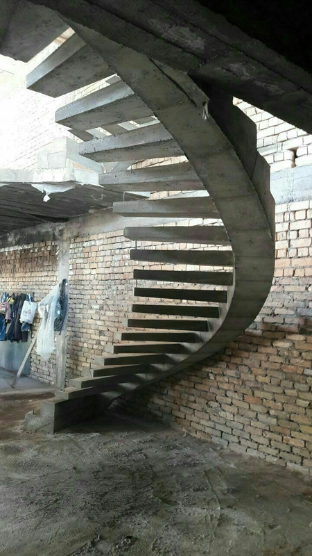 Бетон зина,Beton zinapoya, Бетонные лестницы