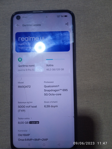 Realme9 Pro 128gb 8