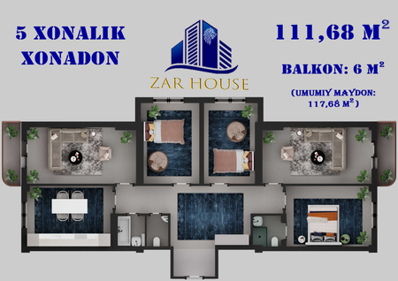Zarhouse Olmaliq yangi uylar