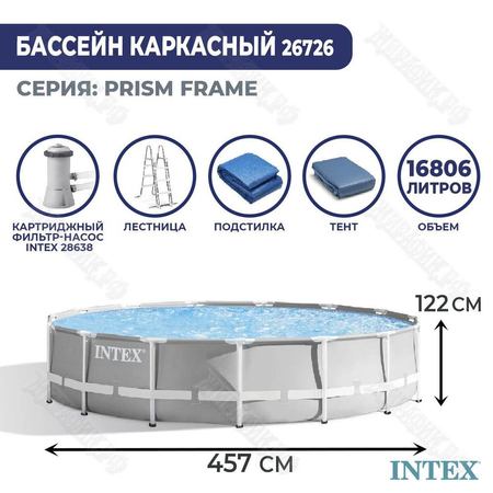 INTEX бассейн каркасный BASEYN стойка бассейн  457×122