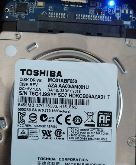 HDD LAPTOP 500 GB 2,5''