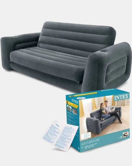 Надувной диван. Трансформер. Intex-203х224х66 см. Доставка бесплатно