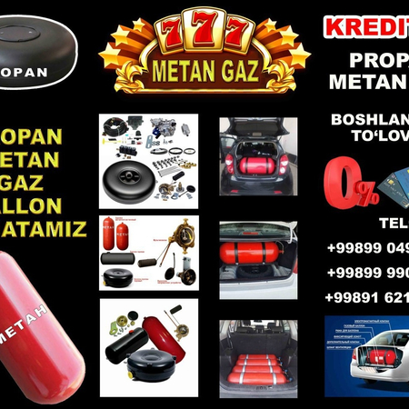 Metan va prapan ustanovka qilamiz arzon va sifatli narxlarda