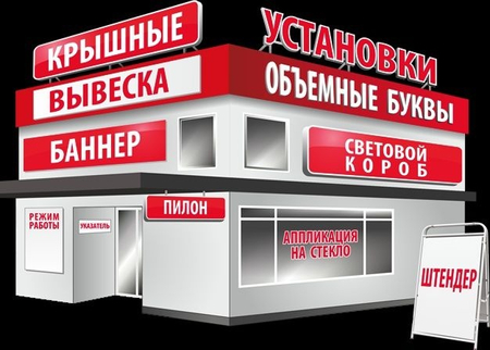 Наружная реклама Samir Prestij Servis  печат на баннере сетке оракале