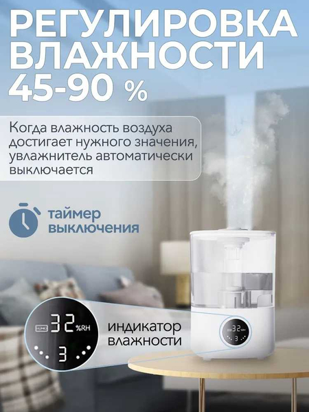 Умный увлажнитель воздуха Xiaomi Lydsto Humidifier F100S 2.5 л, EU