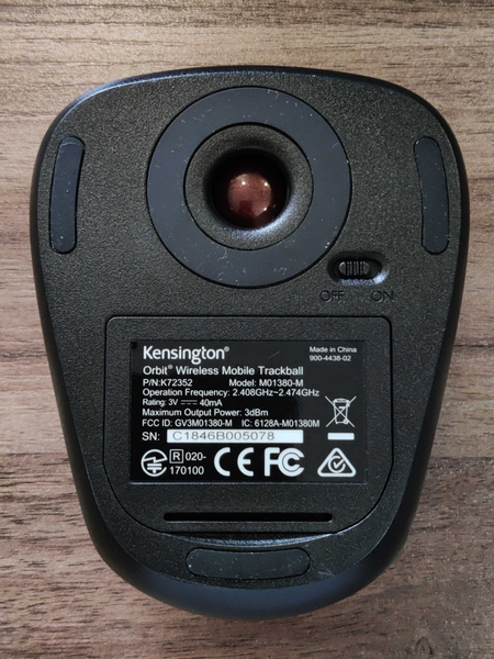 Трекболл (трэкболл) Kensington Orbit Wireless Mobile Trackball