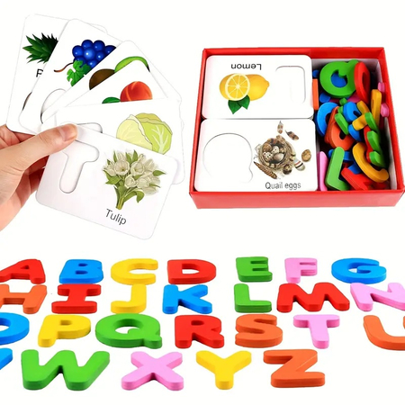 Карточки с алфавитом для малышей, развивающие игрушки ABC Montessori,