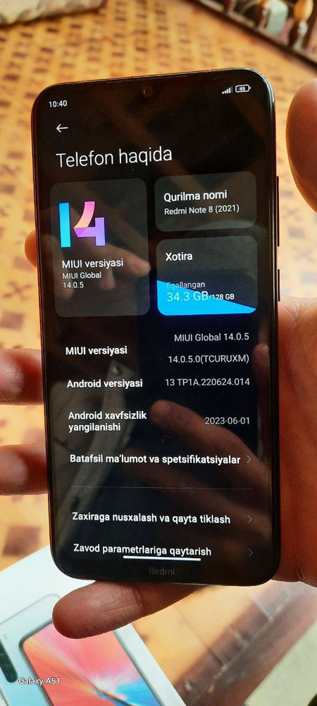 Redmi Note 8  2021