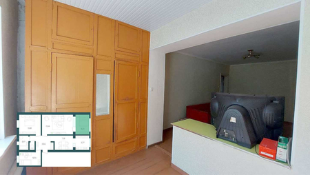 Продается трёхкомная квартира, площадь: 68.75 м²