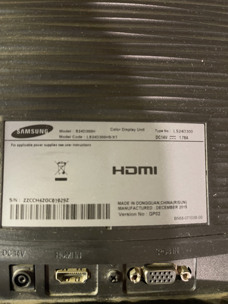 Samsung монитор на запчасти