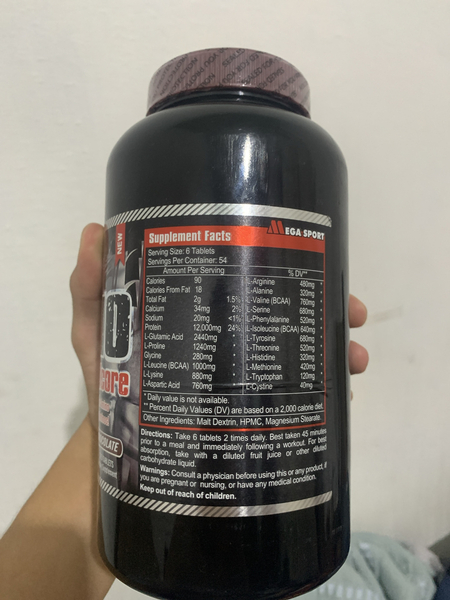 Amino hardcore sport ozuqasi
