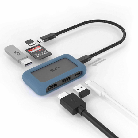 Концентратор USB-C 6 в 1 | Съемный кабель | Союз